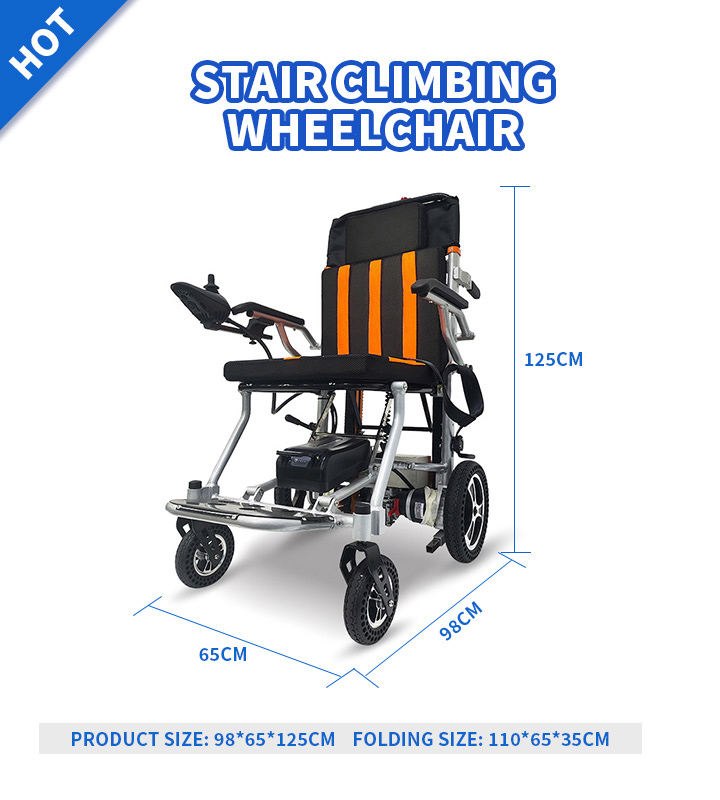 YSE208 Folding Electric Stair Climbing Wheelchair
