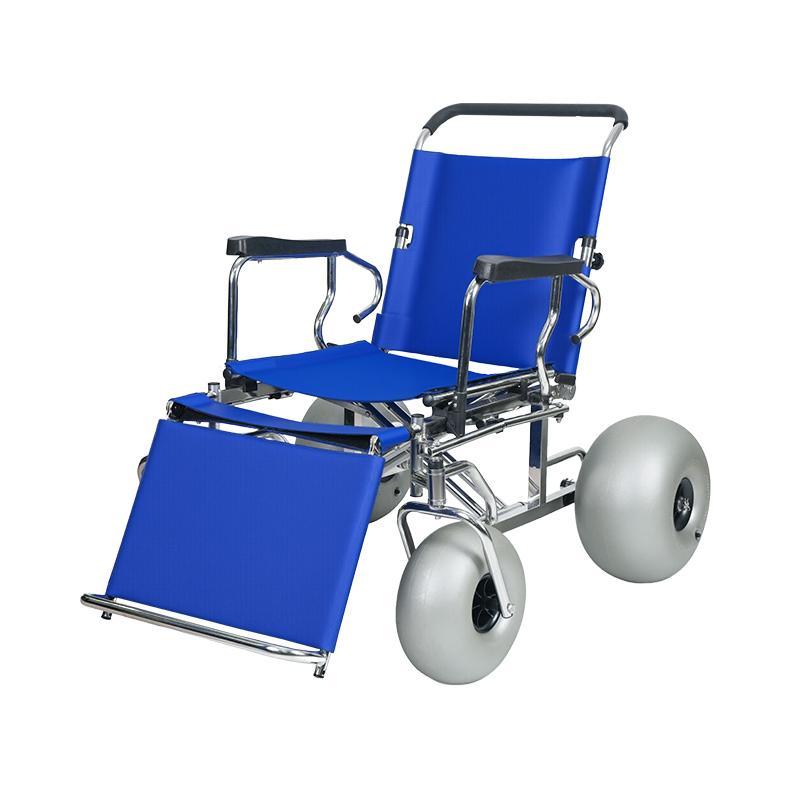 YSB02 Stainless Steel Folding Floating Beach Wheelchair